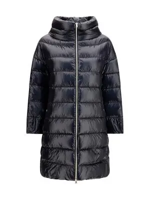 Herno Midi Down Jacket - Black