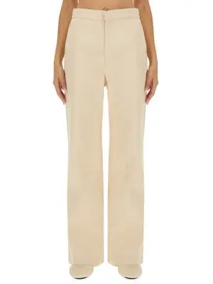 JIL SANDER Flared Pants - Cream