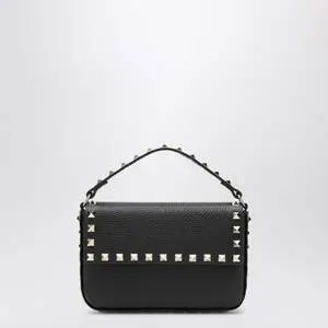 Valentino Garavani Grained Calfskin Rockstud Pouch - Black