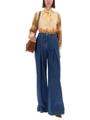 Etro Blue Printed