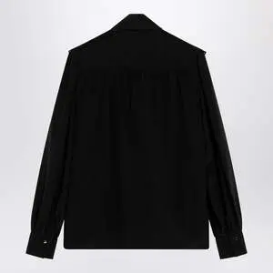 Chloé Silk Blouse With Lavallière - Black