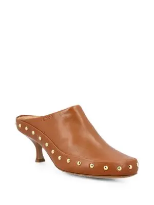 Chloé Junie Leather Mules