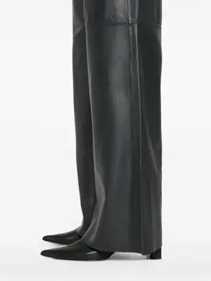 FORTE_FORTE Leather High-waisted Trousers