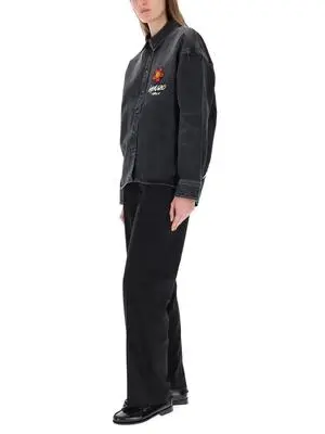 Kenzo Workwear Shirt With X Futura 2000 Embroidery