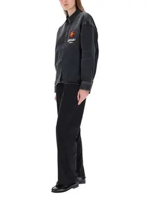 Kenzo Workwear Shirt With X Futura 2000 Embroidery