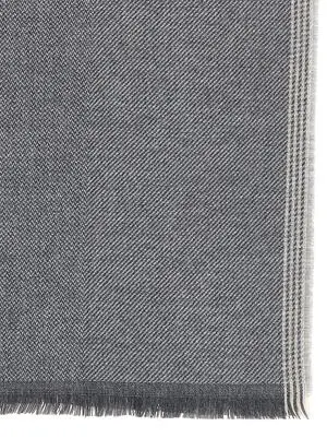 Brunello Cucinelli Diagonal Wool And Cashmere Scarf