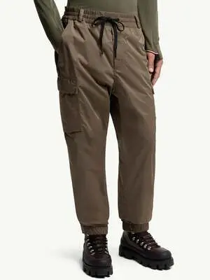 Moncler Gabardine Cargo Trousers - Green