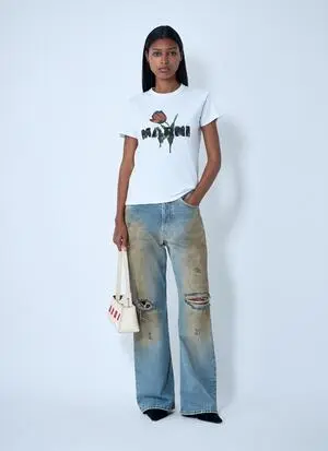 Marni Logo Motif T-shirt