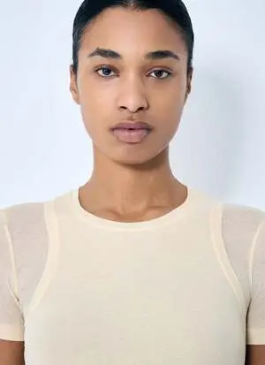JIL SANDER Layered Cotton T-shirt - Cream