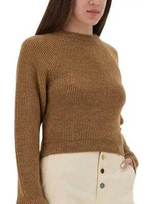 Moschino Cropped Shirt - Brown