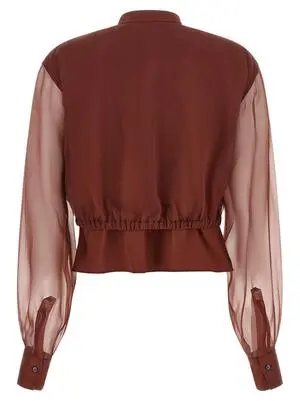 Brunello Cucinelli Silk Sleeves Blouse