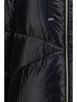 Herno Quilted Drawstring Down Jacket - Black