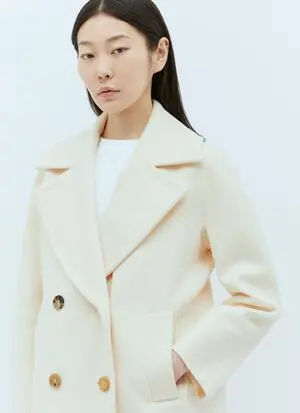 Max Mara Wool And Cashmere Pea Coat