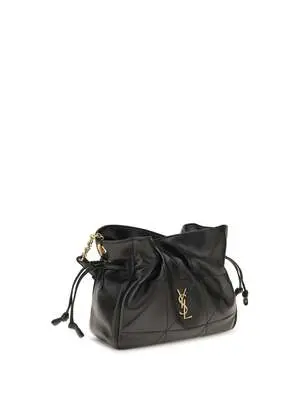 Saint Laurent Jamie Pouch With Strap - Black