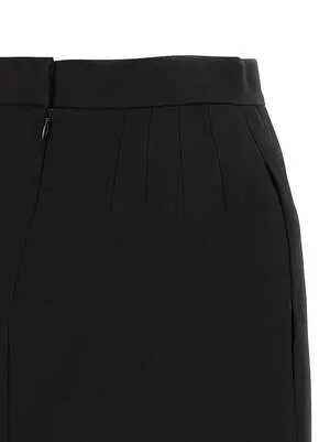 Versace Grain De Poudre Wool Skirt
