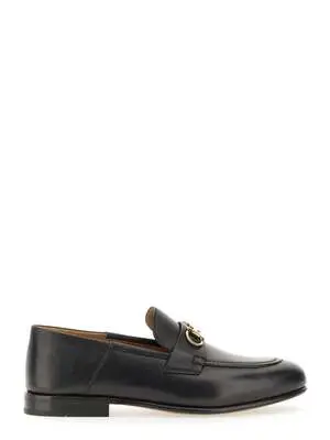 FERRAGAMO Gancini Moccasin Mules - Black