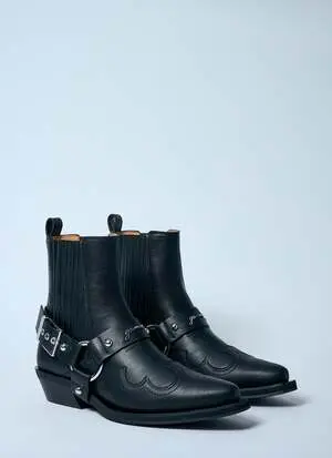 GANNI Low-cut Western Chelsea Boots