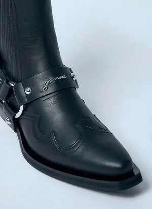 GANNI Low-cut Western Chelsea Boots