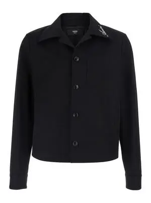 Amiri Cotton Jacket With Embroidered Collar - Multicolor