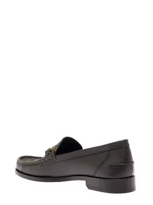 Fendi O'lock Jacquard And Leather Loafer - Multicolor