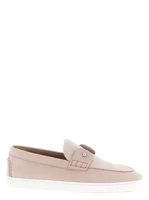 CHRISTIAN LOUBOUTIN Chambeliboat Loafers With Metal Detail - Pink