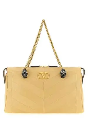 Valentino Garavani Panthea' Shoulder Bag - Cream