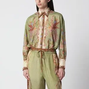 Zimmermann Indra Silk Floral Print Shirt - Multicolor