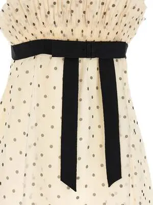 Zimmermann Polka Dot Pleated Camisole Top - White