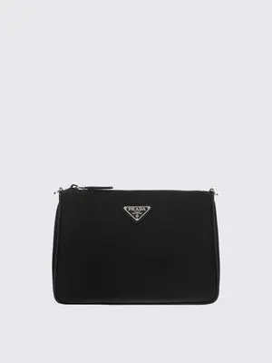 Prada Re-nylon And Saffiano Leather Toiletry Bag - Black
