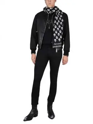 Alexander McQueen Logo Embroidered Jersey
