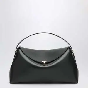 TOTEME Leather T-lock Bag - Black