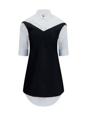 Balenciaga Hybrid Shirt Dress - Black