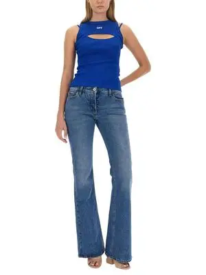 Off-White Flare Jeans - Blue