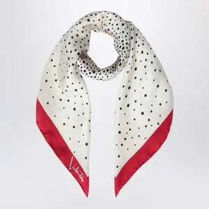 Valentino Garavani Little Stars Starry Silk Scarf - White