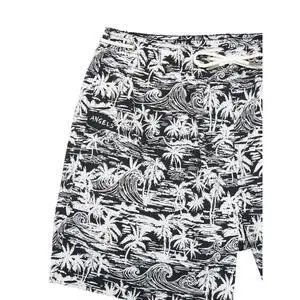 Palm Angels Palm Tree Print Swim Shorts - Black