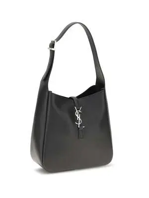 Saint Laurent Le 5 À 7 Leather Shoulder Bag - Black