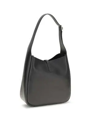 Saint Laurent Le 5 À 7 Leather Shoulder Bag - Black