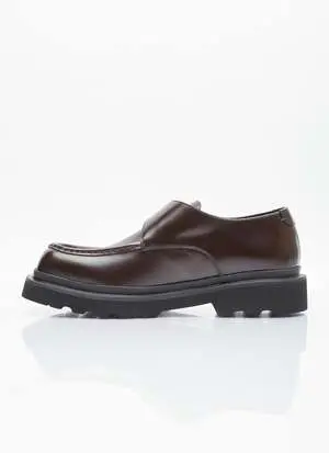 Dolce & Gabbana Brushed Leather Monkstrap Shoes