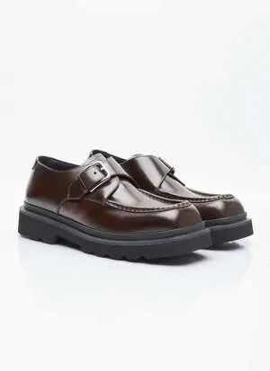 Dolce & Gabbana Brushed Leather Monkstrap Shoes