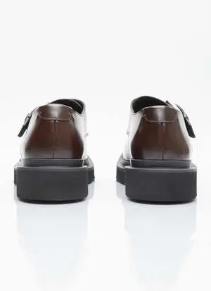 Dolce & Gabbana Brushed Leather Monkstrap Shoes