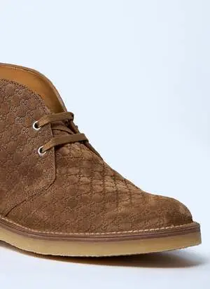 Gucci Gg Suede Boots