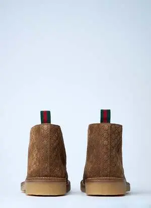 Gucci Gg Suede Boots