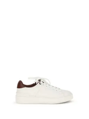 Balmain B-court Leather Sneakers - White