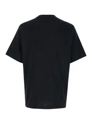 Amiri Black Crewneck T-shirt With Arts District Logo Print In Cotton - Multicolor