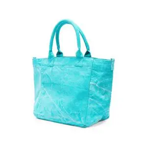 GANNI Canvas Tote Bag - Blue