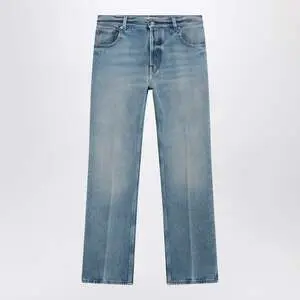 Miu Miu Light Washed Denim Trousers - Blue