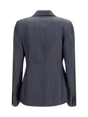 Balenciaga Double-breasted Wool Blazer - Gray
