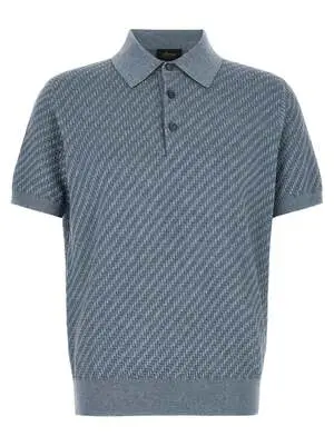 Brioni Trama' Weaving Polo