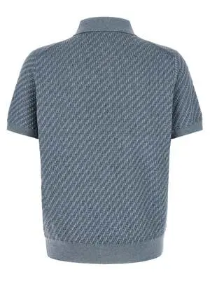 Brioni Trama' Weaving Polo