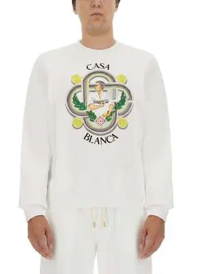 Casablanca Sweatshirt With Logo - White